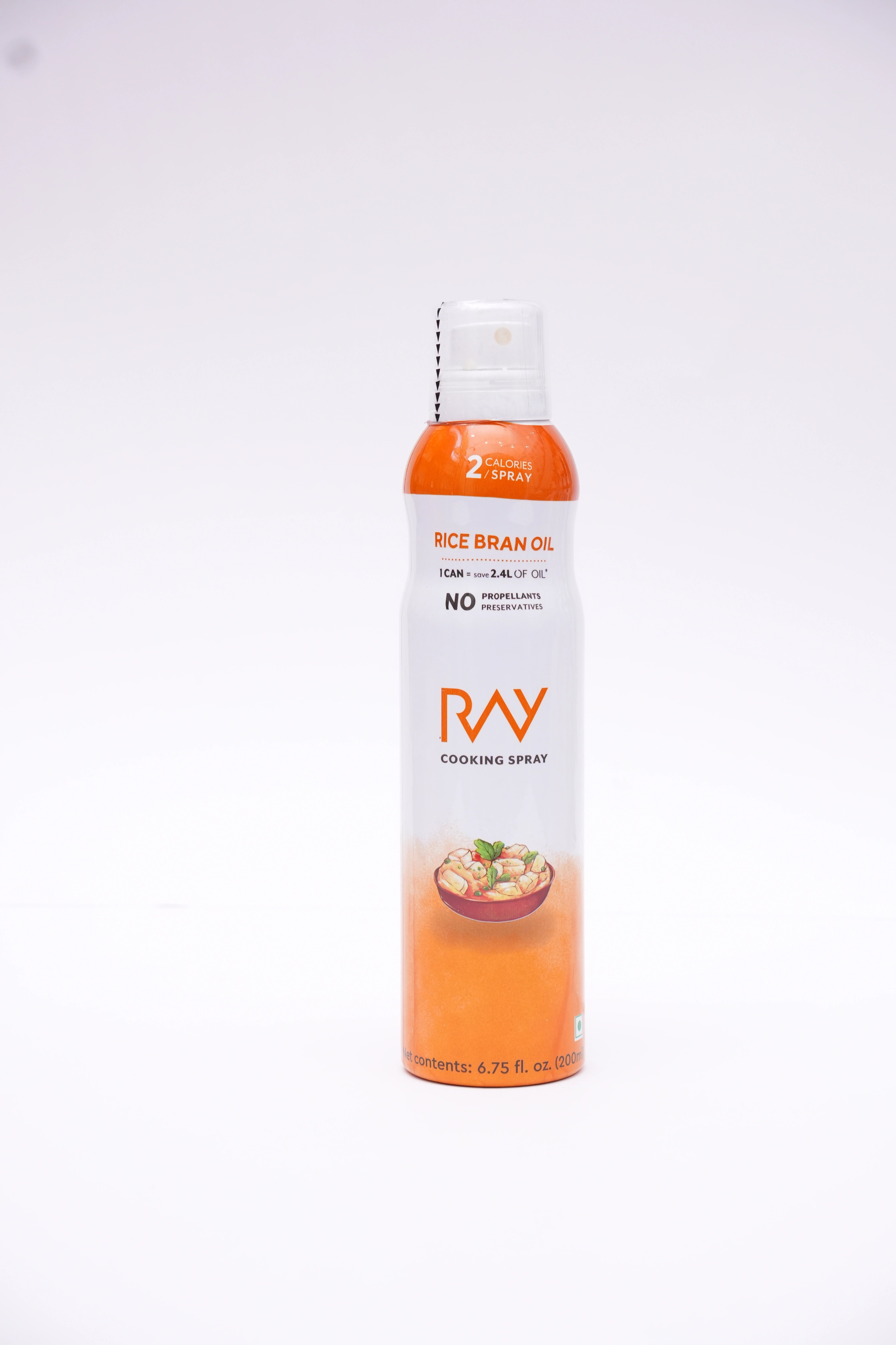 Rice Bran Oil Cooking Spray 200ml (Low Calorie, No Additives) | Ray Health